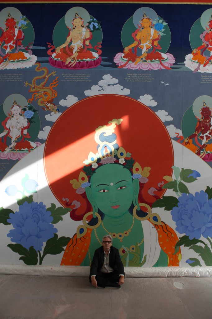 Giant 21 Taras Thangka by Peter Iseli Making Progress - FPMT