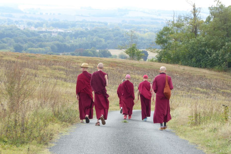 Monks Engage in the Traditional Rains Retreat at Nalanda Monastery in ...