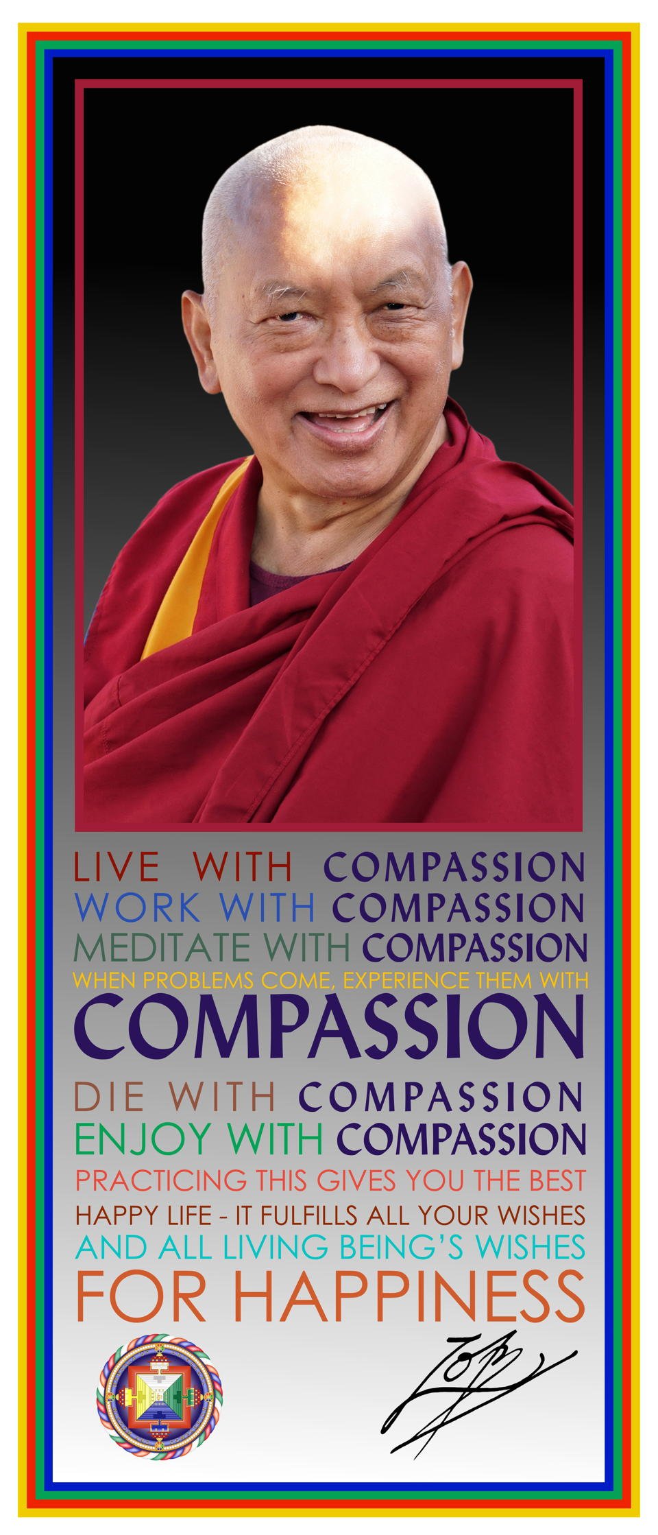 New ‘Live with Compassion’ Posters on Display at FPMT Centers Worldwide ...