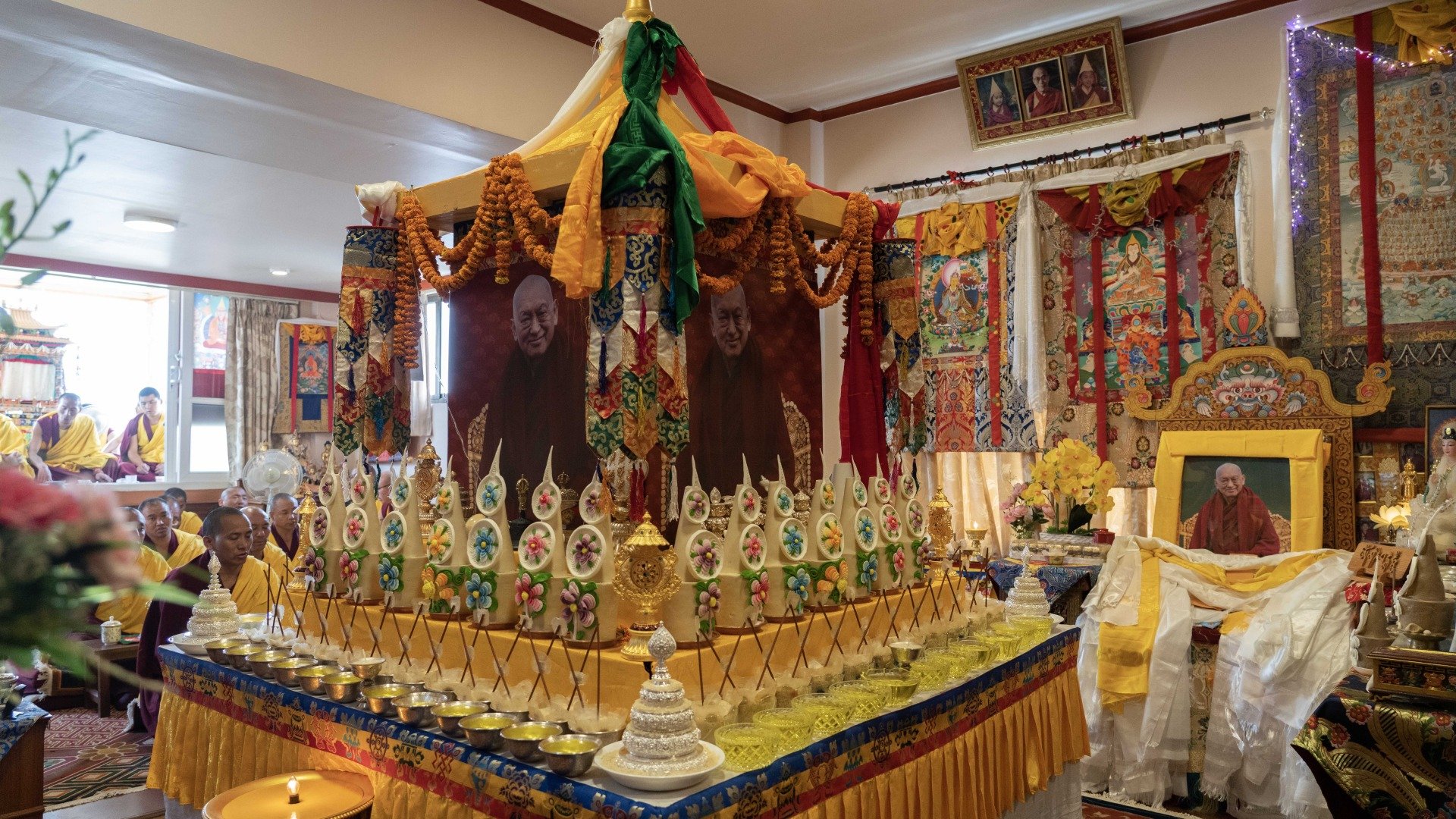 Heruka Lama Chopa on the 49th Day of Lama Zopa Rinpoche Showing the ...