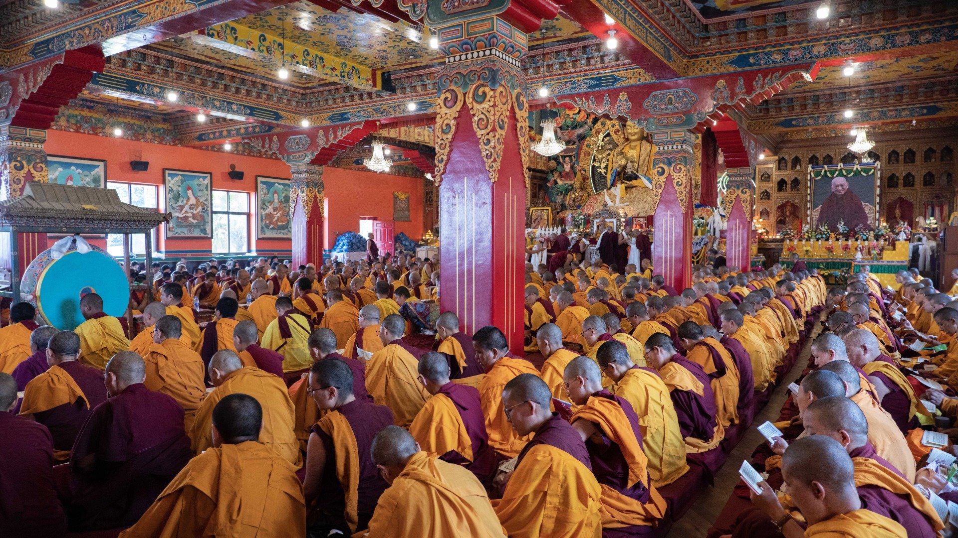 Heruka Lama Chopa on the 49th Day of Lama Zopa Rinpoche Showing the ...