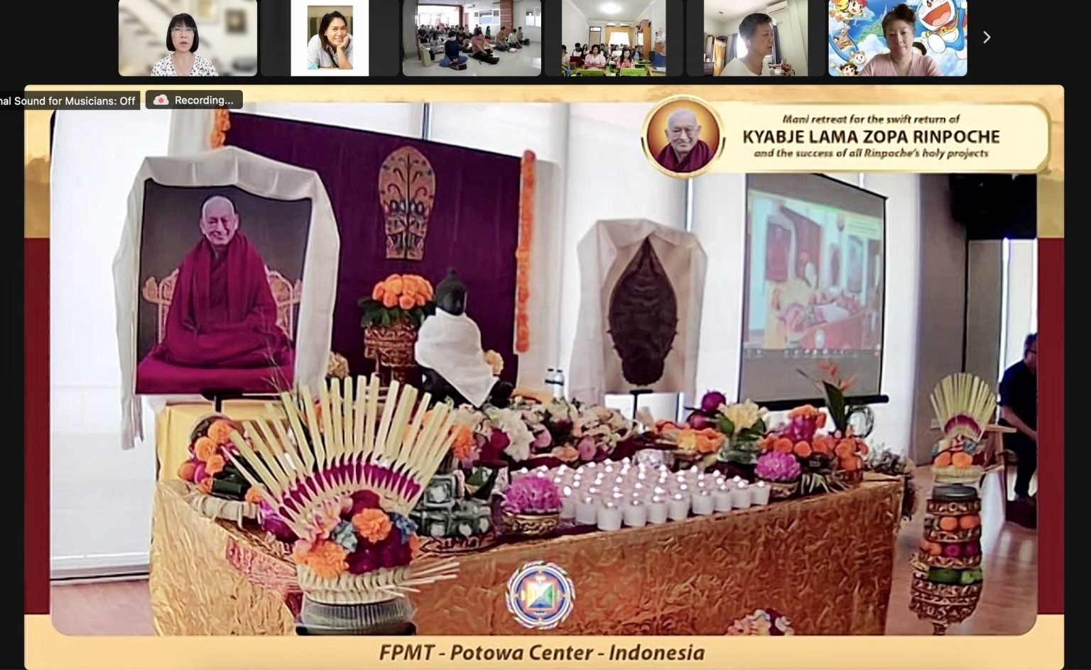 FPMT East & Southeast Asia Hosts Successful Virtual Mani Retreat! - FPMT