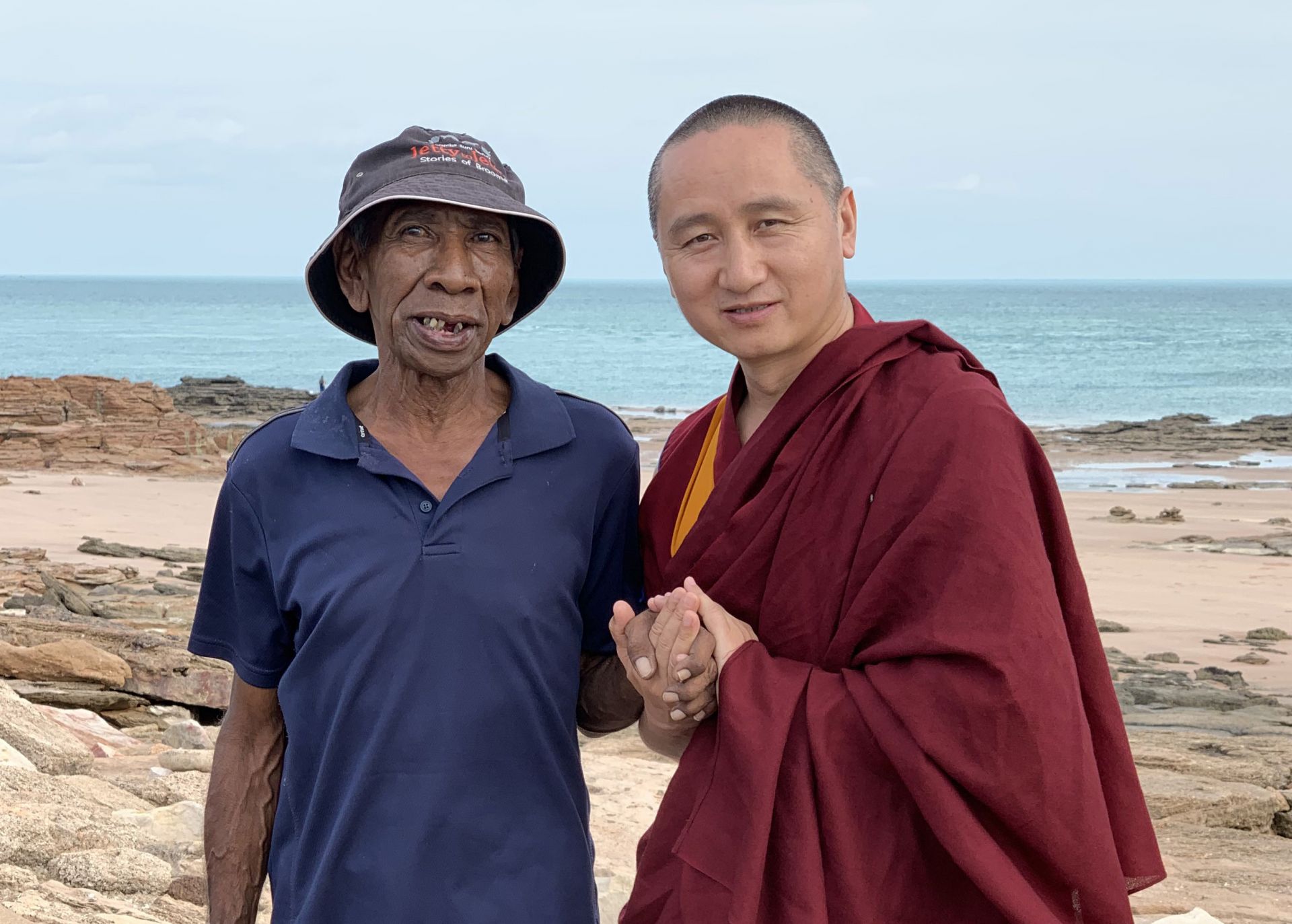 Geshe Tenzin Zopa Welcomed to Broome, Western Australia - FPMT