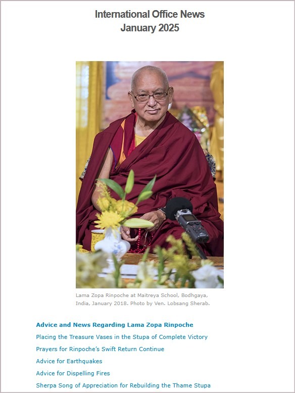Receive our Newsletters - FPMT